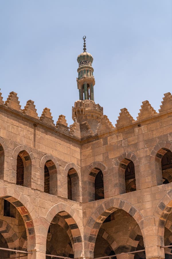 Close Up View of Ancient Architecture of Old Mosques of Cairo Stock ...