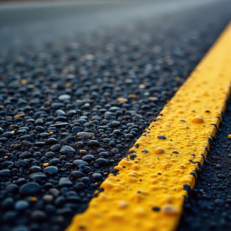 Close Up View of Asphalt Road Surface, Showing Granular Detail , Design ...