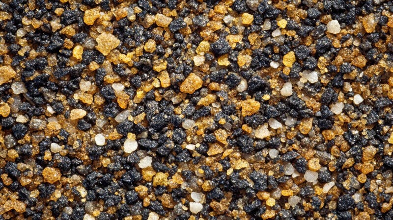 Close Up View of Assorted Sand Grains Stock Illustration - Illustration ...