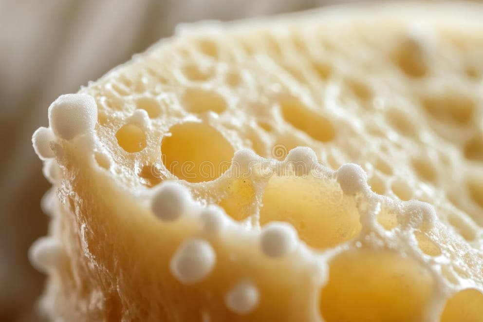 Close Up View of Bacteria Thriving on a Piece of Bread Revealing ...