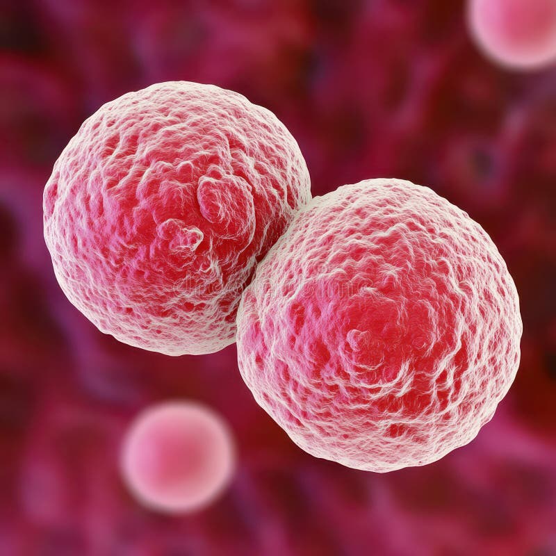 Close Up View of Bacterial Cells Under Microscopy Stock Image - Image ...