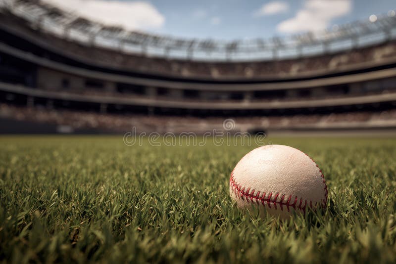 Close-up View of a Baseball Game from Behind Home Plate, with a Bat on ...