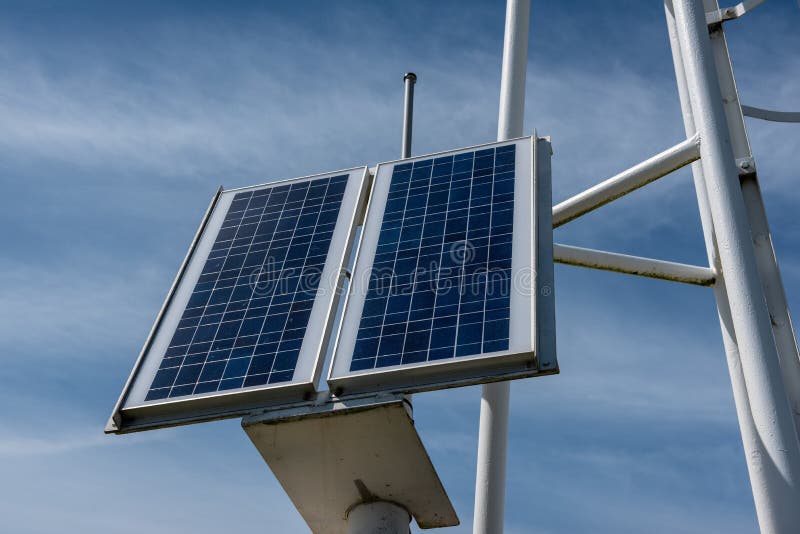 Solar panel in a street editorial photo. Image of nature - 116194851