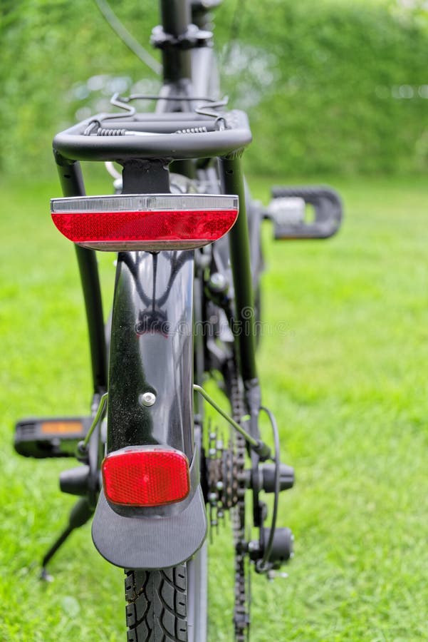 Close-up View of a Bicycle from Behind Stock Photo - Image of grass ...