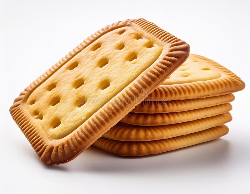 Crispy Golden Biscuits stock illustration. Illustration of biscuit ...