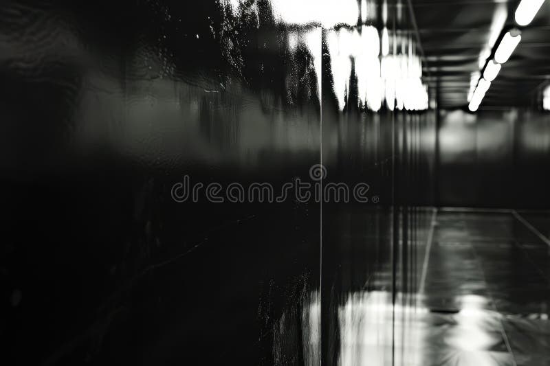 Black Wall with Reflected Light and Water Drops Stock Illustration ...