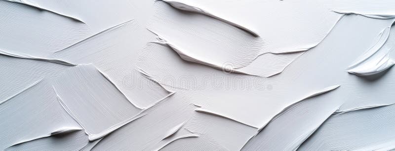 Close-up View of Black and White Abstract Painting Featuring Irregular ...