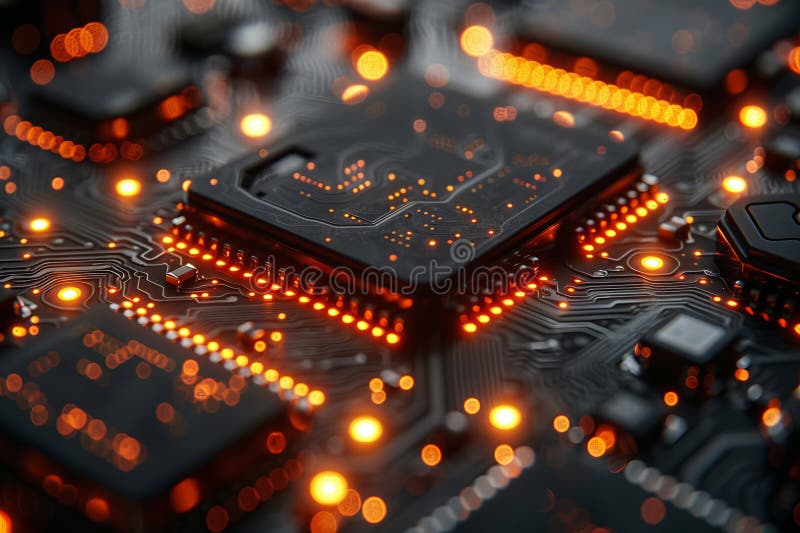 Close Up View of a Blank Printed Circuit Board Background for Pcb ...