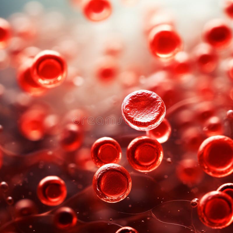 A Close-up View of Blood Cells Under the Microscope Unveils the ...