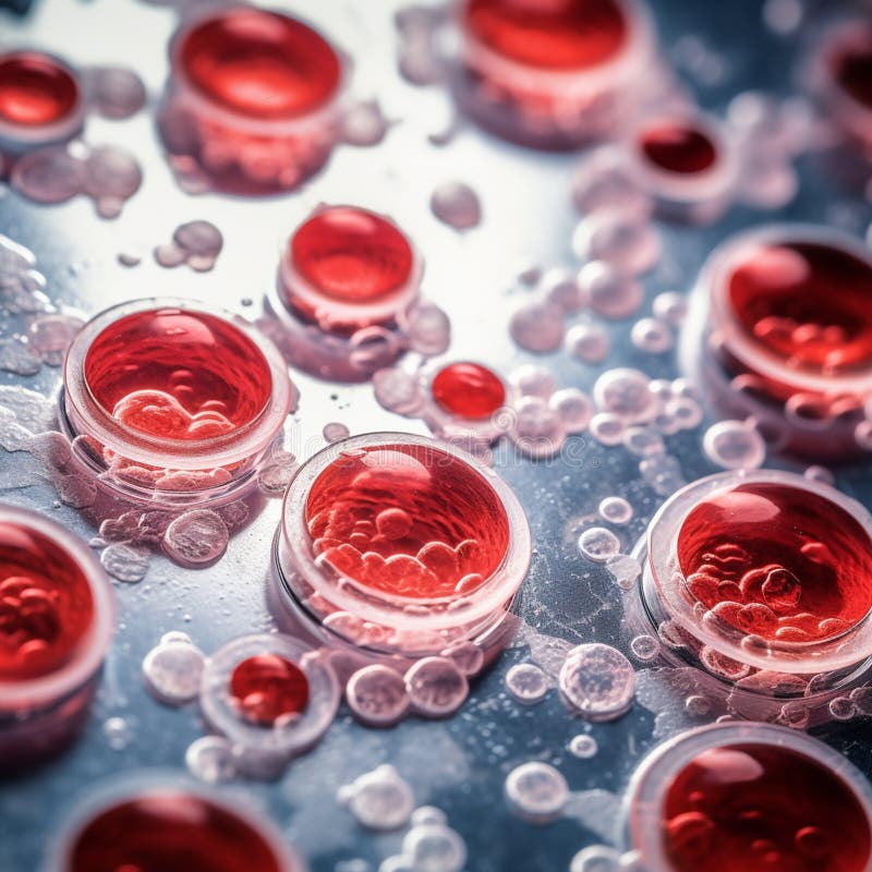 A Close-up View of Blood Cells Under the Microscope Unveils the ...