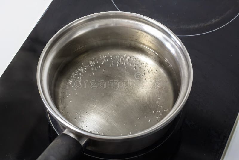Close Up View of Boiling Water in the Pot Stock Photo - Image of line ...