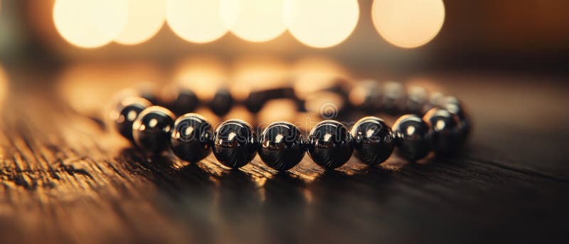 Close-up View of a Bracelet on a Table Stock Photo - Image of elegant ...