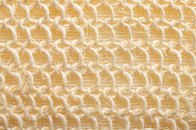 Close Up View of Braided String Bath Sponge Texture. Stock Photo ...