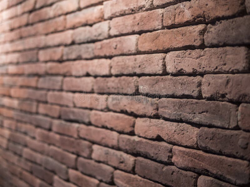 Brick Wall Close Up Angle View Stock Image - Image of angular, building ...