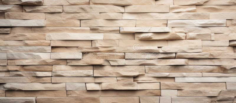 Close Up View of a Brown Brick Pattern on a Stone Wall Stock Photo ...