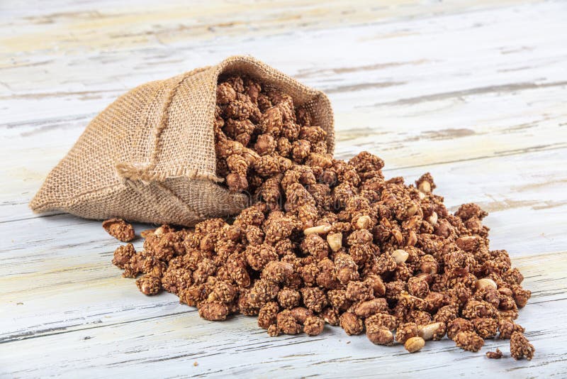 Close-up View of Brown Colored Peanuts and Peanut Collection. Concept ...