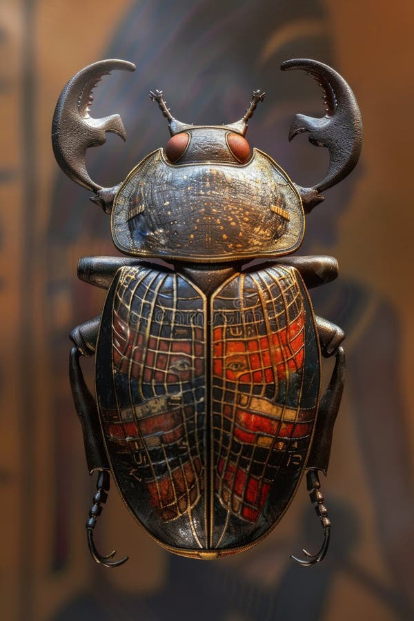 A Close-up View of a Bug Displayed in a Museum Setting Stock Photo ...