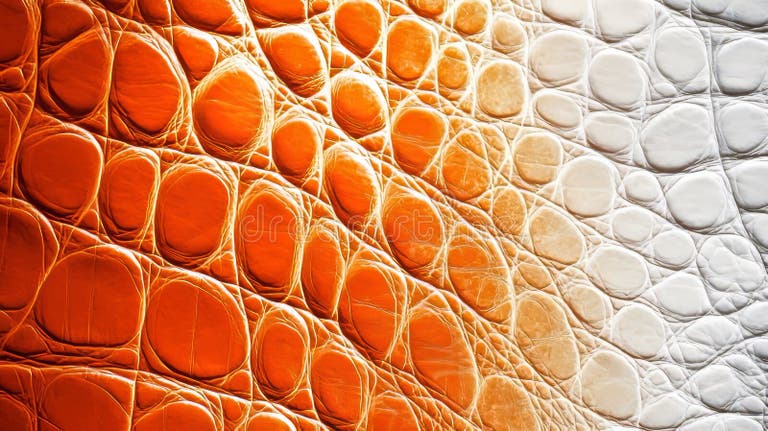 A Close-up View of a Bumpy Orange Alligator Skin Backdrop Stock Image ...