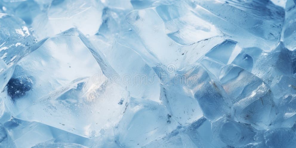 A Close-up View of a Bunch of Ice Cubes. Perfect for Cooling Beverages ...