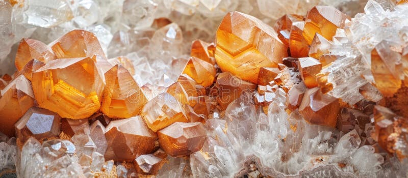 Cluster of Crystals on Table Stock Image - Image of display ...
