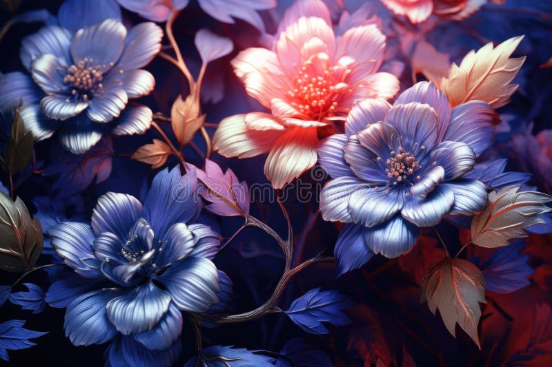 A Close-up View of a Bunch of Vibrant Flowers. Perfect for Adding a Pop ...