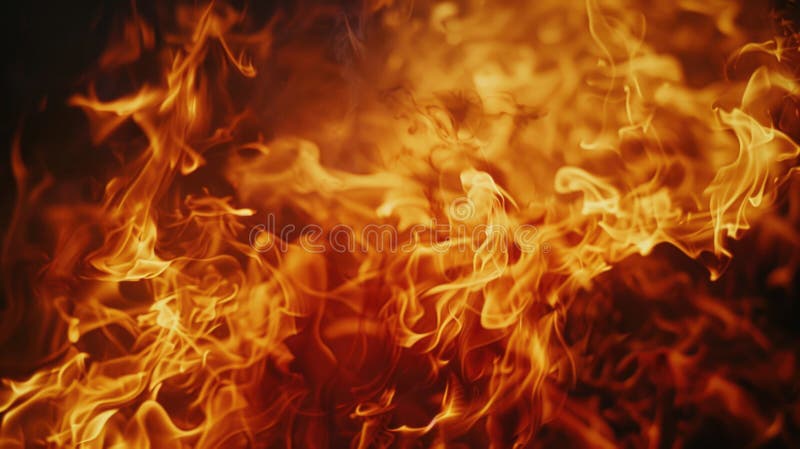 A Close-up View of a Burning Fire. Ideal for Backgrounds or Visual ...