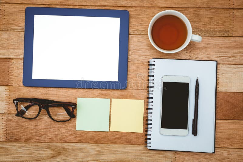 Close Up View of Business Stuff Stock Photo - Image of digital ...