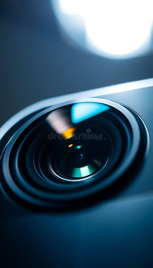 Close Up View of a Camera Lens Stock Illustration - Illustration of ...