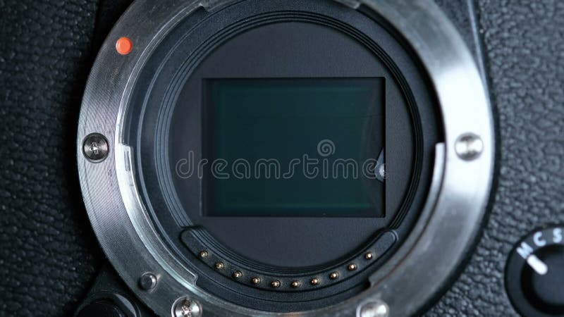 Close Up View of Camera Sensor Shutter Motion Mechanism,mirrorless ...