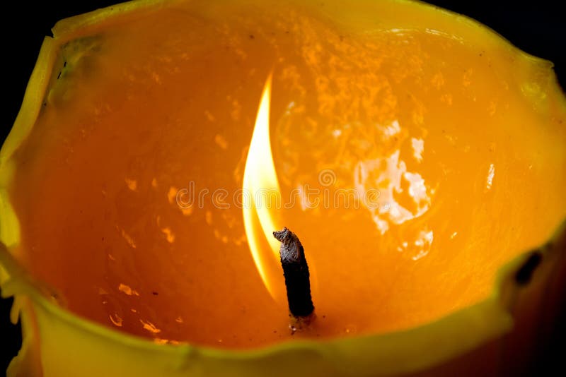 Close Up View of the Candles Burning Brightly Stock Image - Image of ...