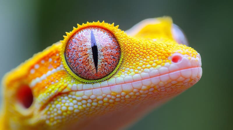 Colorful Close-up of a Gecko Highlighting Its Vibrant Patterns and ...