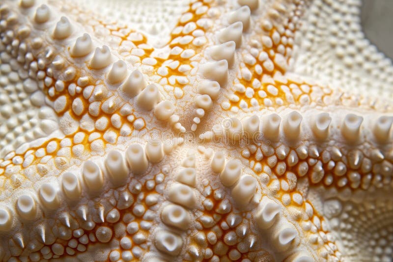 This Close Up View Captures the Intricate Details of a Starfishs Shell ...