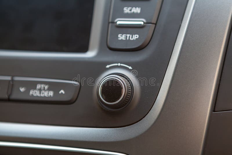 Close Up View of Car Media System Stock Image - Image of media, display ...