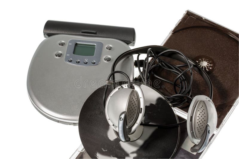 Close Up View of Cd Player Isolated. Old Technology Backgrounds Stock ...