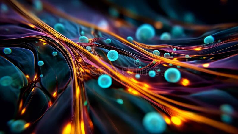 Microscopic Cellular Structure and Fluid Dynamics Stock Video - Video ...