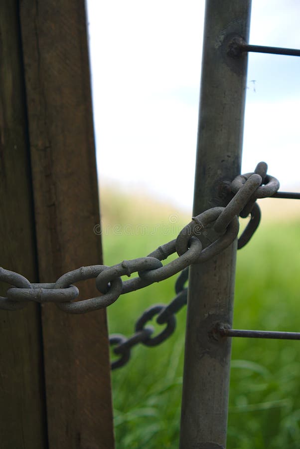 Chains on gate stock image. Image of entrance, ancient - 129349625