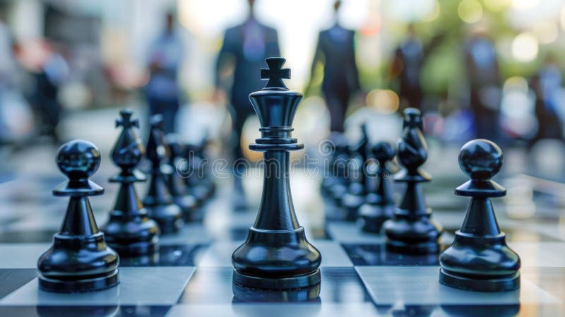 A Close Up View of a Chess Board. Perfect for Strategic and Competition ...