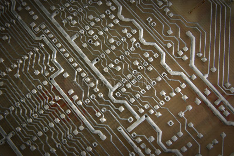 Close Up View of a Circuit Board Stock Photo - Image of close, wood ...