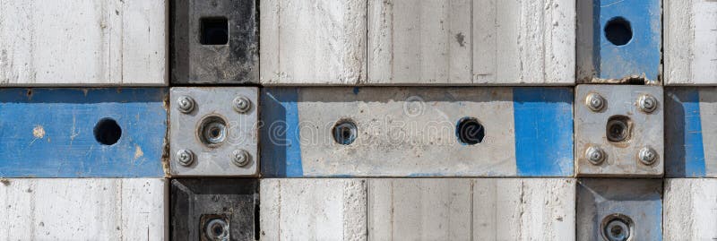 Detail of Cladding Fixings and Anchors Arranged in Grid Plan with ...