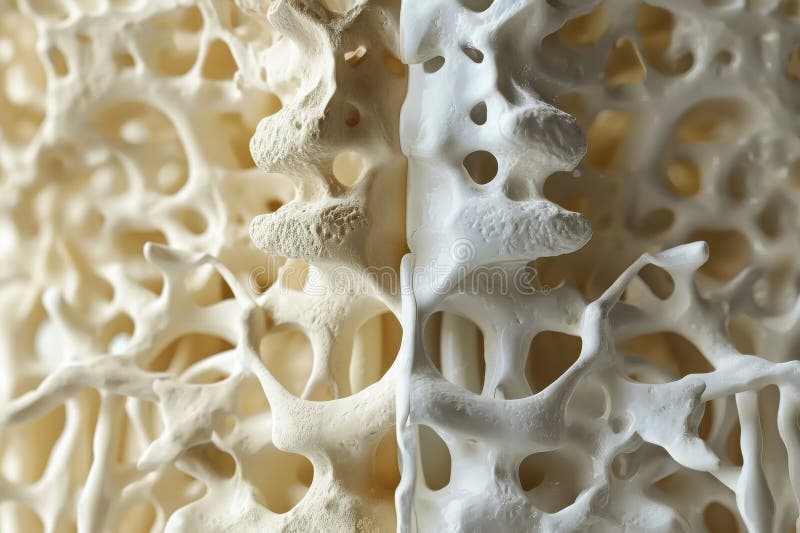 Close Up View of a Clay Wall, Visual Comparison of Healthy Bone Vs ...