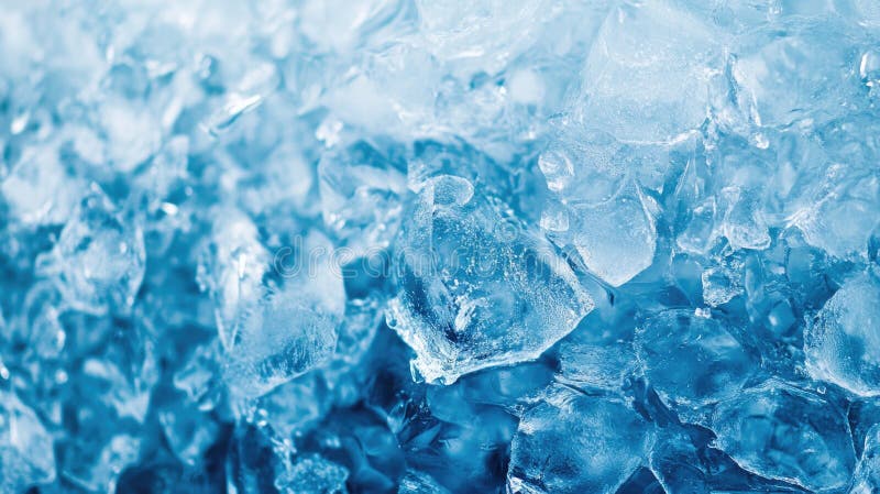 A Close-up View of a Cluster of Delicate Ice Crystals Stock Photo ...