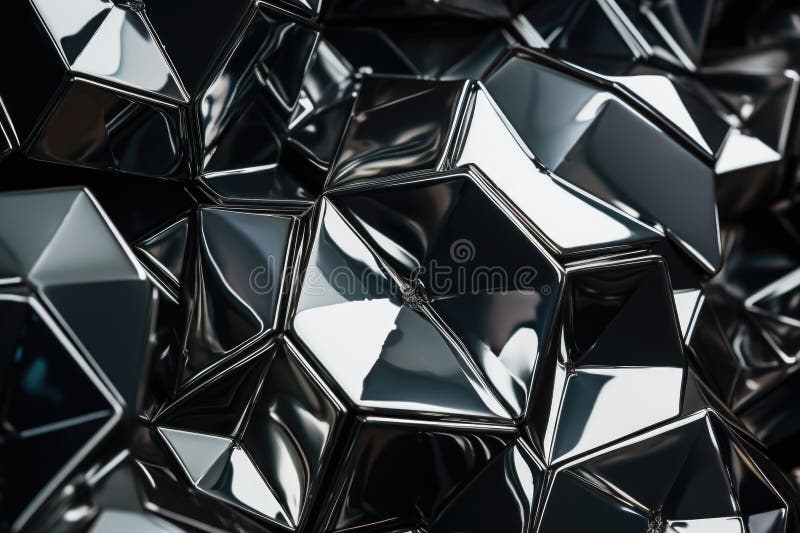 A Close-up View of a Cluster of Shiny Cubes, Possibly Used for ...