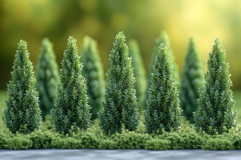 Close-up View of a Cluster of Small Trees, Ideal for Use in Nature ...