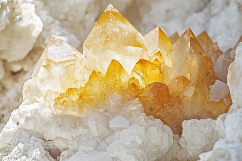 A Close-up View of a Cluster of Sparkling Crystals Stock Photo - Image ...