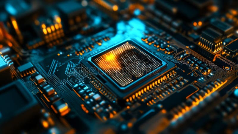 CMOS Sensor on a Circuit Board Stock Photo - Image of camera ...