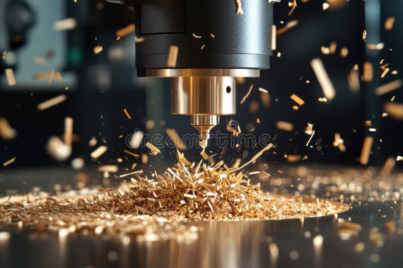 CNC Wood Router Machine in Action Stock Illustration - Illustration of ...