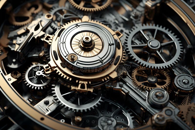 Close-up cogs and wheels stock illustration. Illustration of cogs ...