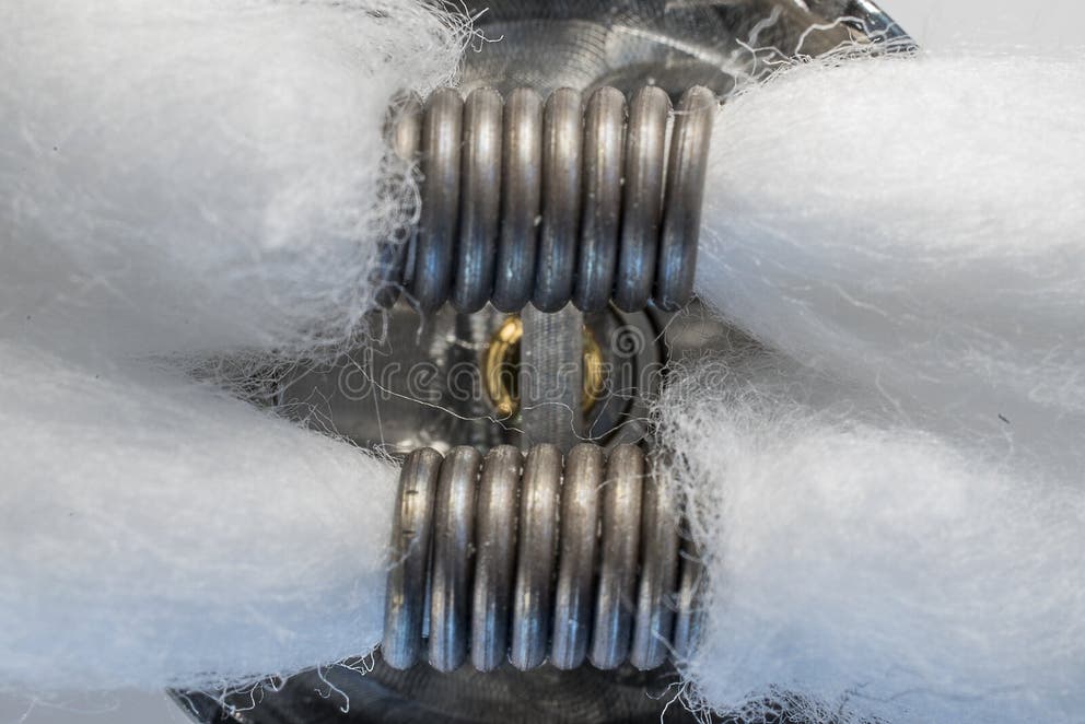 Coils and Vaping Cotton. RDA Stock Photo - Image of inhale, quit: 145687700