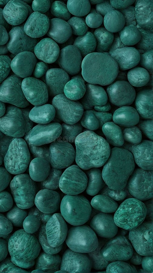 A Close-up View of a Collection of Green Rocks Stock Photo - Image of ...