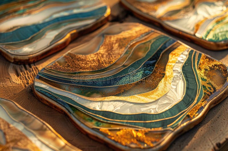 A Close-up View of a Collection of Plates on a Table, Great for Food ...